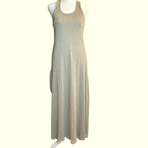 Athleta | Dresses | Athleta Sheer Lacy Overlay Maxi Dress Braided Adj ...